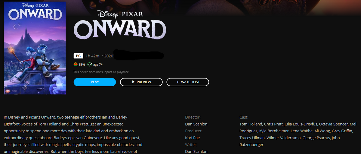 Onward HD Digital Code (2020) (Redeems in Movies Anywhere; HDX Vudu Fa – Nick's Digital Codes