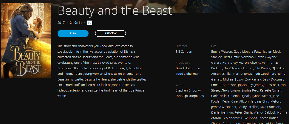 Beauty and the Beast HD Digital Code (2017 Live Action) (Redeems in ...