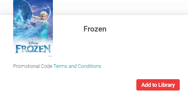 Frozen Google Play YouTube HD Digital Code (2013) (Redeems in Google ...