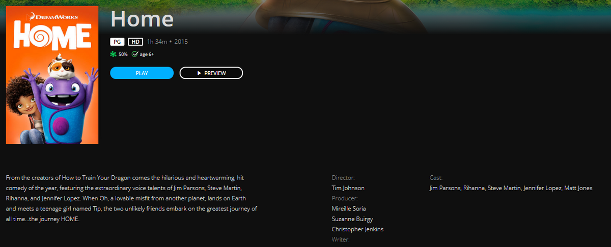 Home HD Digital Code (2015) (Redeems in Movies Anywhere; HDX Vudu Fand ...